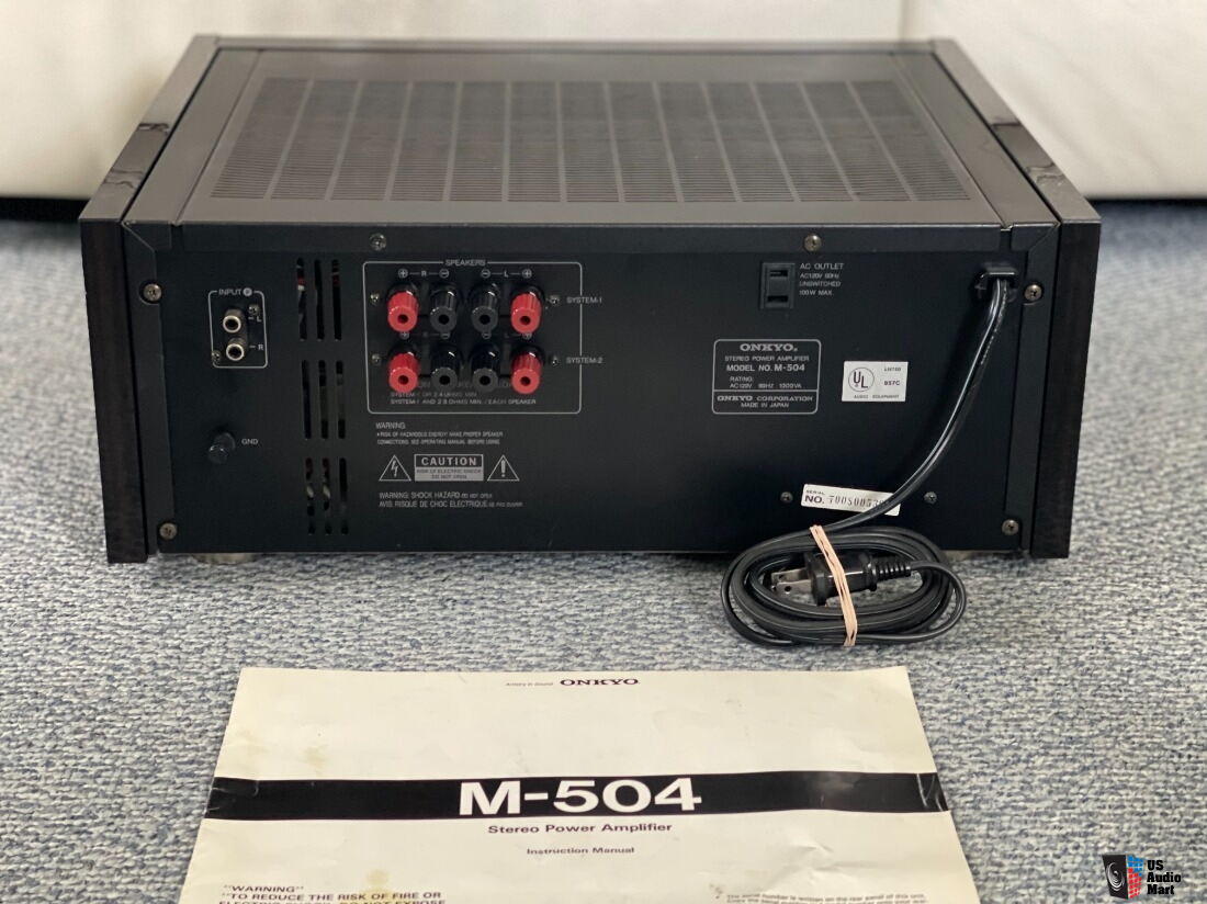 Onkyo Integra M-504 Stereo Power Amplifier ~FULLY SERVICED + LED's FREE ...