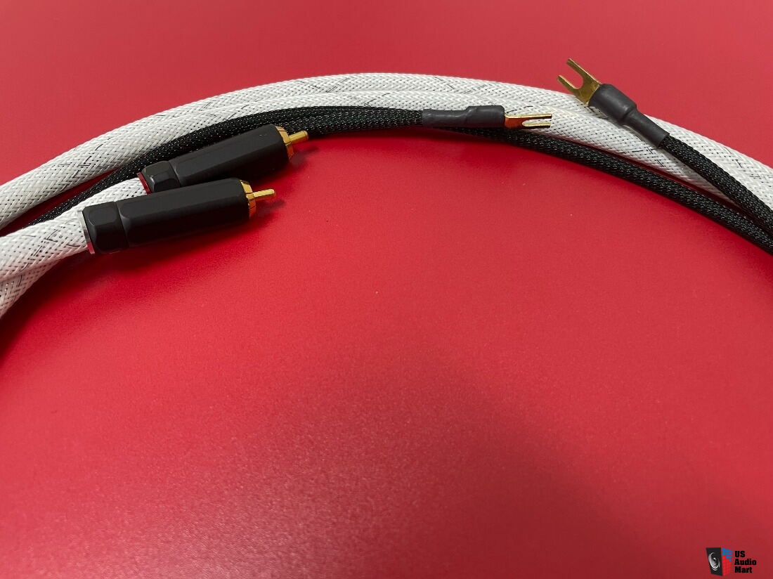 WyWires Platinum Series Phono Cable RCA to RCA + Ground 4 Feet Photo ...