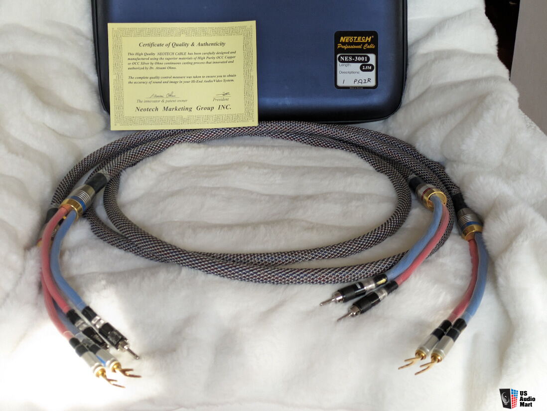 Neotech NES-3001 UP-OCC Speaker Cables w/Upgrades - 50% off, 2.5M pair ...