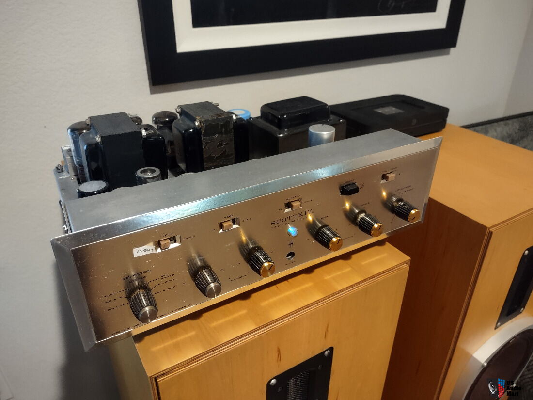 Custom Sam Kim 6L6 based ultralinear integrated amplifier with ...