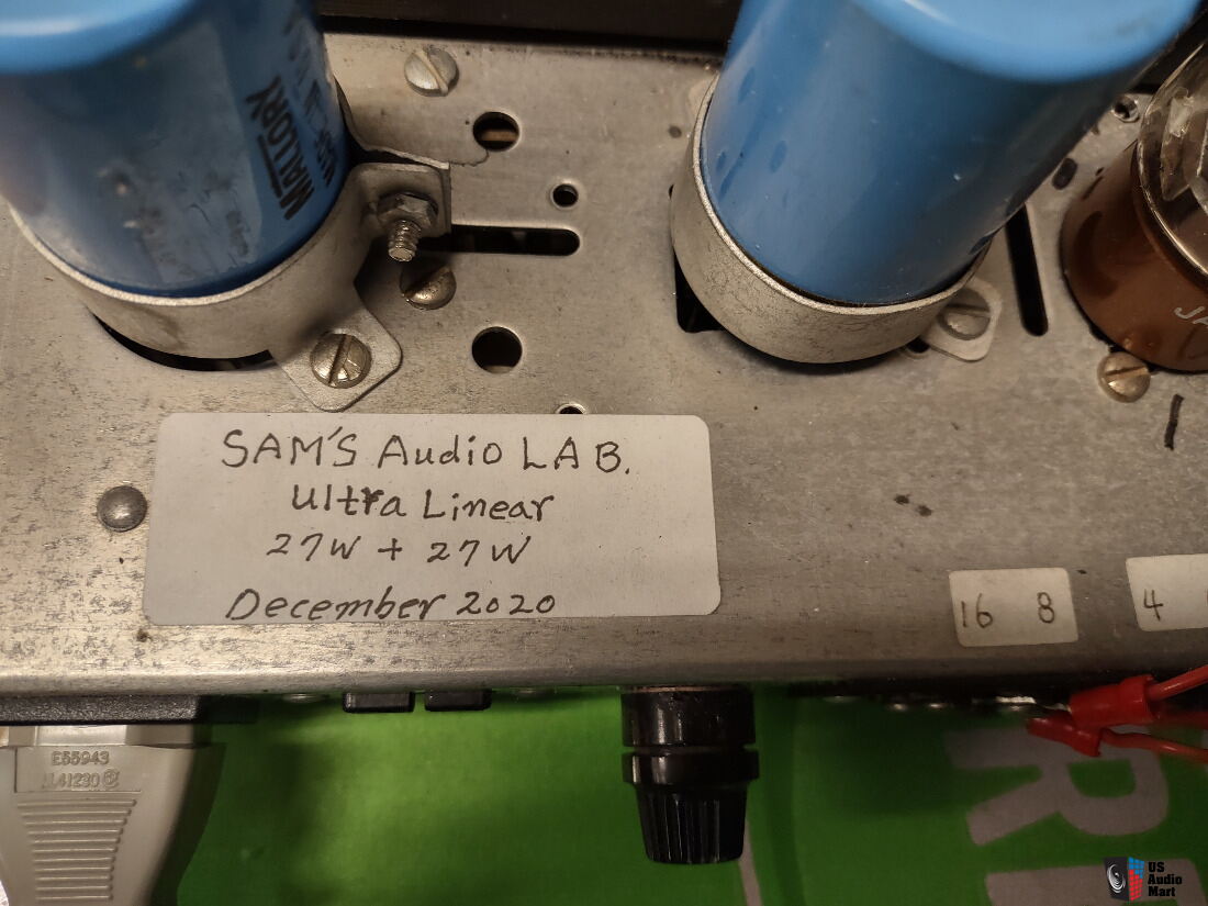 Custom Sam Kim 6L6 based ultralinear integrated amplifier with ...
