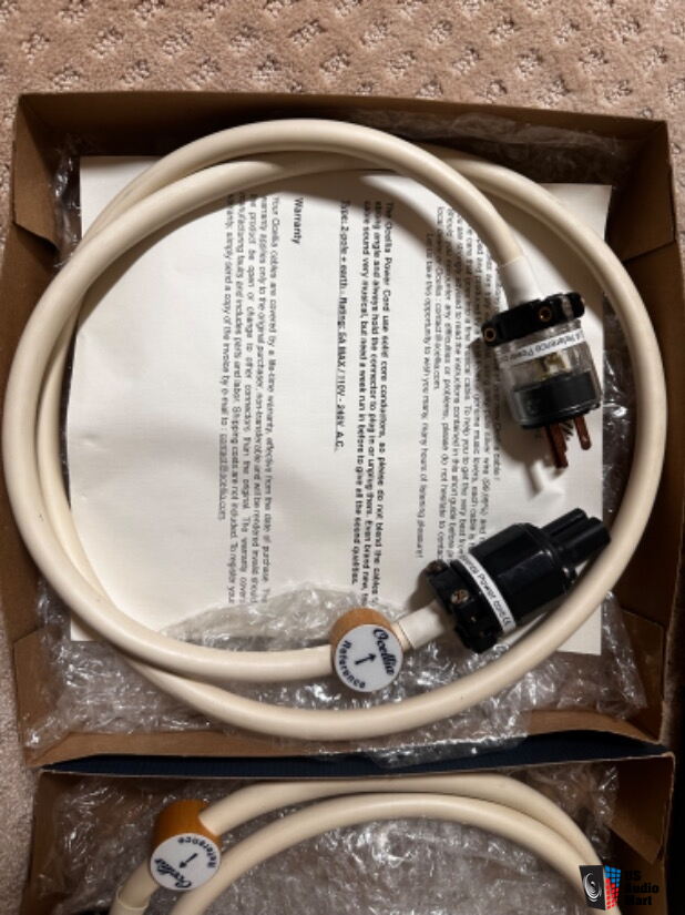 1,5M pair Ocellia Reference handmade silver power cable Photo #4817506 ...