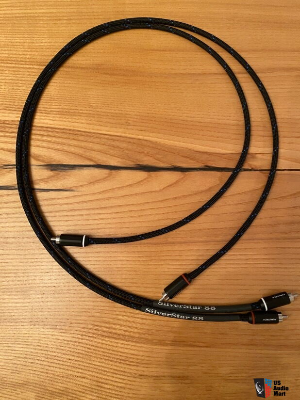 Black Cat Cable Silver Star 88 1 meter RCA pair For Sale - US Audio Mart