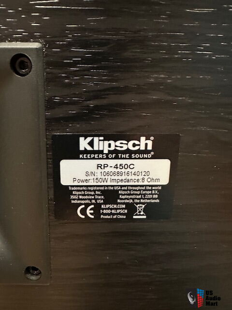 Klipsch RP-450C Mint Black Photo #4822325 - US Audio Mart