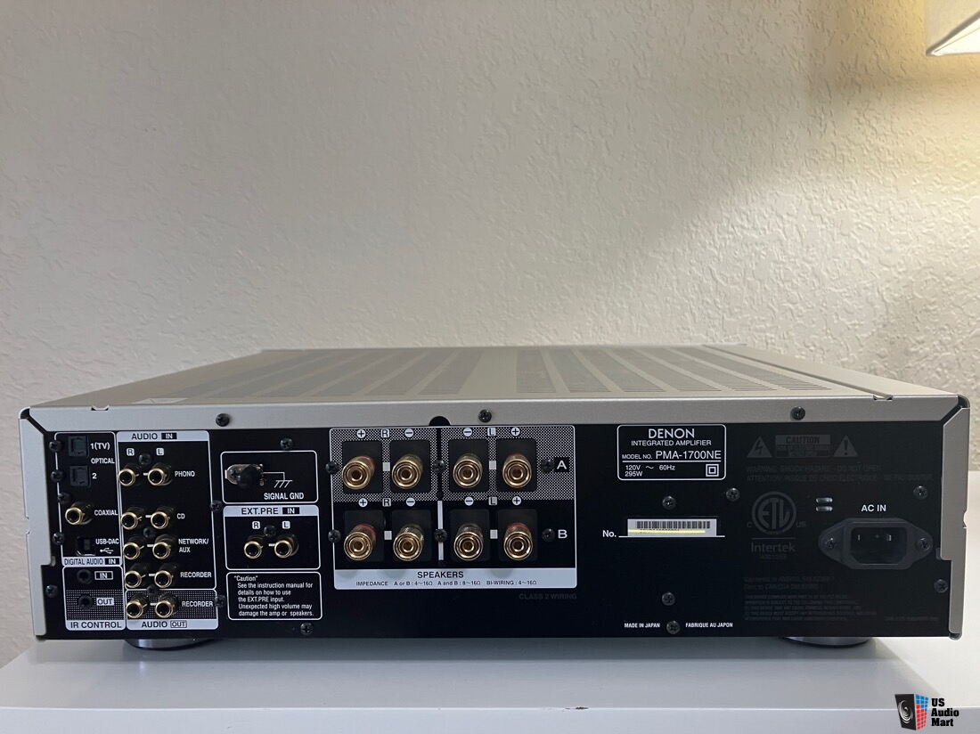 Denon PMA-1700NE Stereo Integrated Amplifier Silver - Ships Free Photo ...