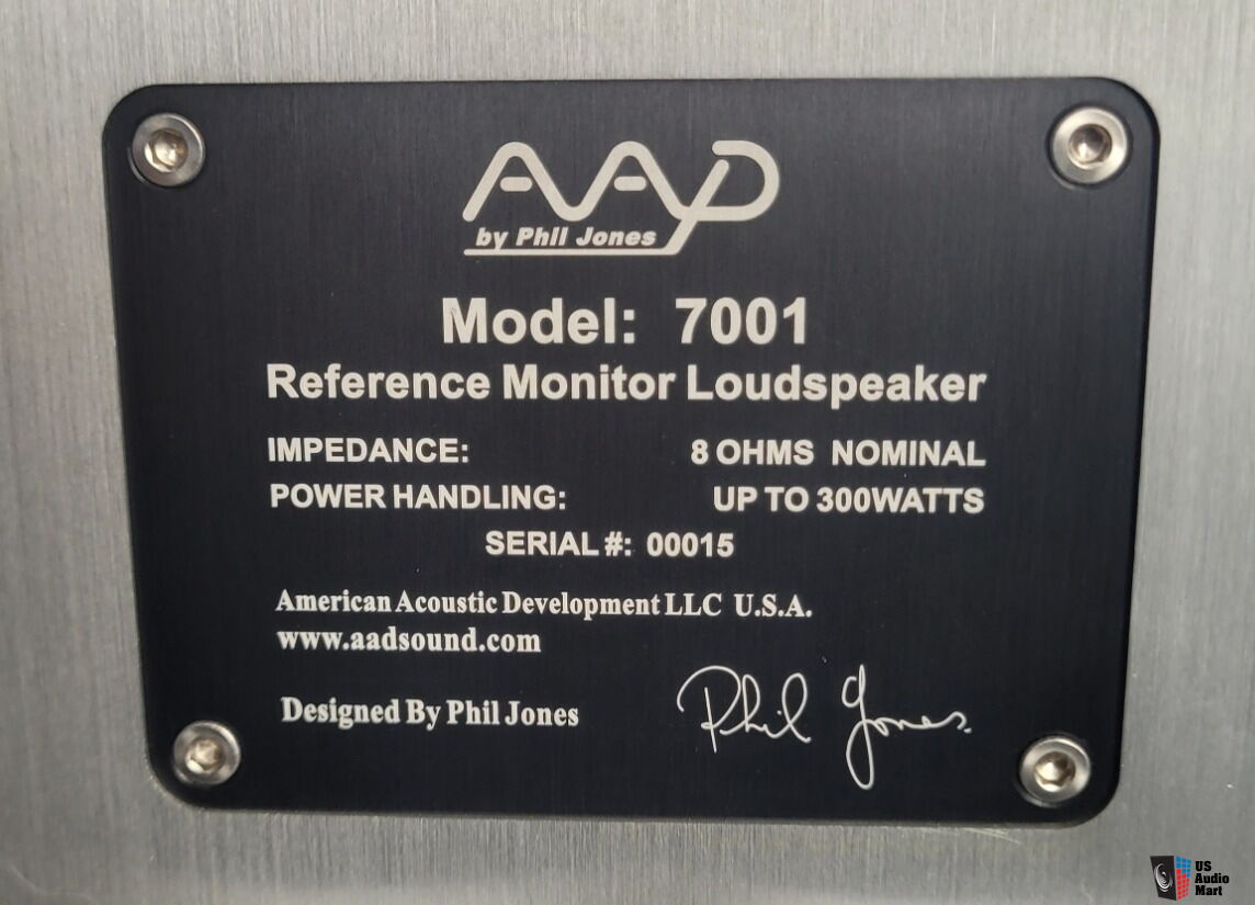 AAD 7001 Ribbon Monitor Speakers -- PIANO BLACK $4995.00 OBO Photo ...