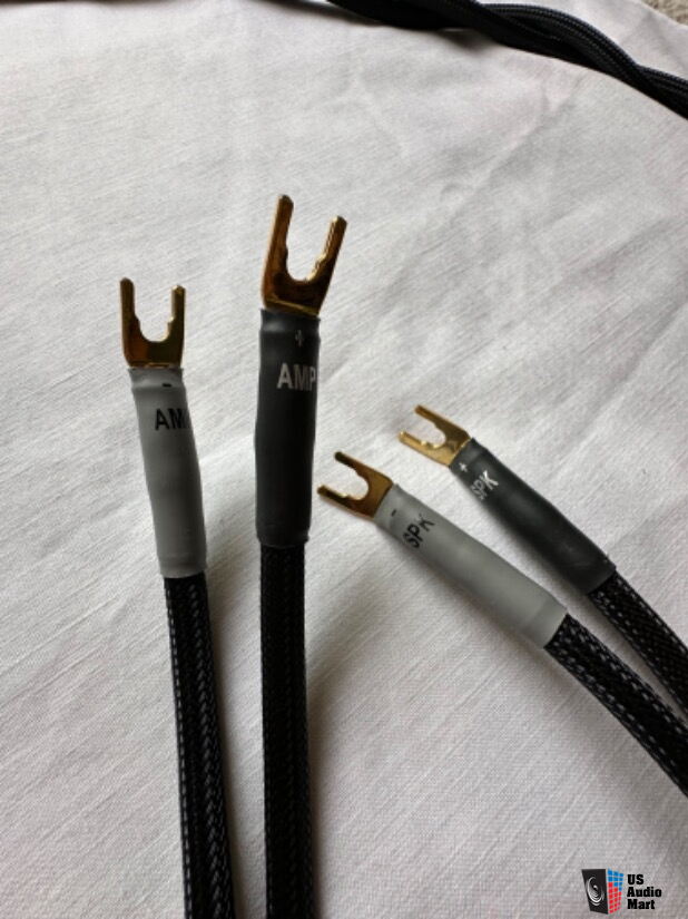Shunyata Research Delta v2 Speaker Cables. 2M, gold spades both ends ...