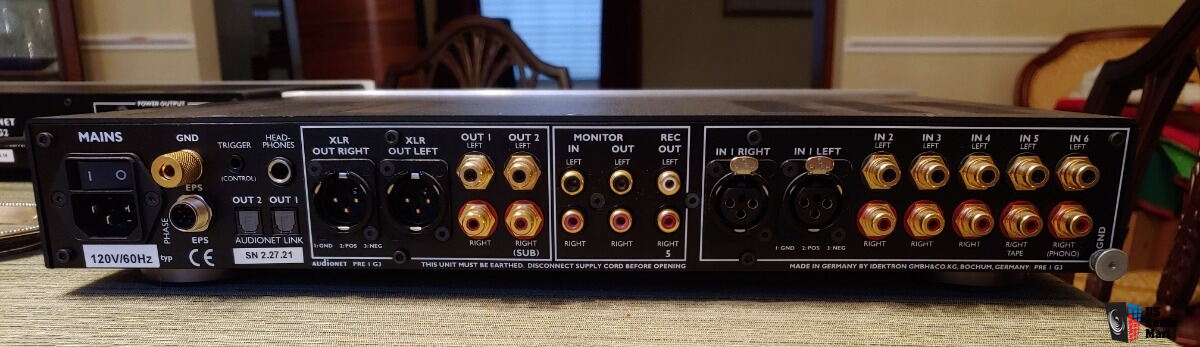 Audionet PRE1 G3 preamplifier and EPS G2 power supply Photo #4837793 ...
