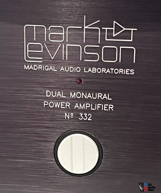 Mark Levinson No 332 Dual Monaural Amplifier | Pure Class A Power ...