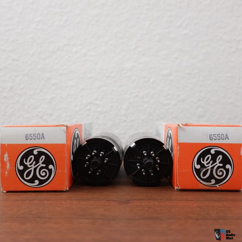NOS GE 6550A Pair - Matched pair of GE 6550A (ver.1) tubes in original ...