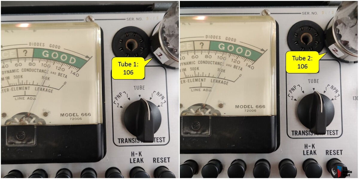 NOS GE 6550A Pair - Matched pair of GE 6550A (ver.1) tubes in original ...