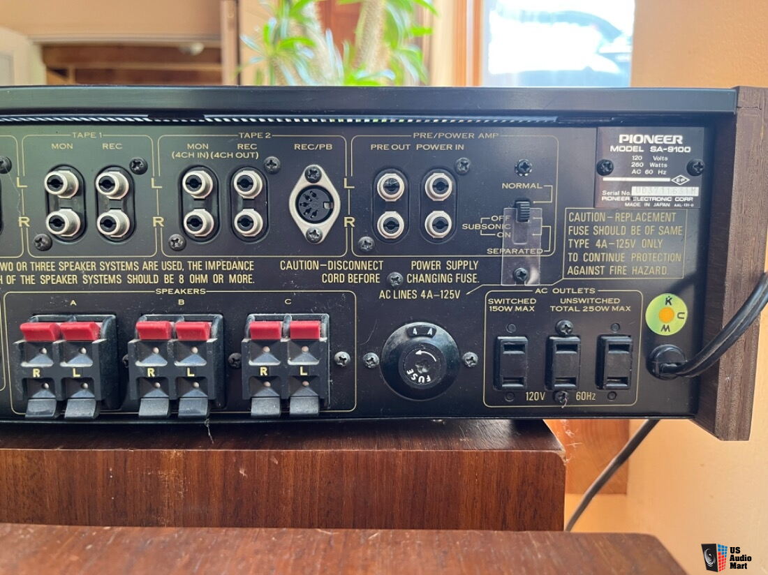Pioneer stereo Amp Model sa-9100 Photo #4860711 - US Audio Mart