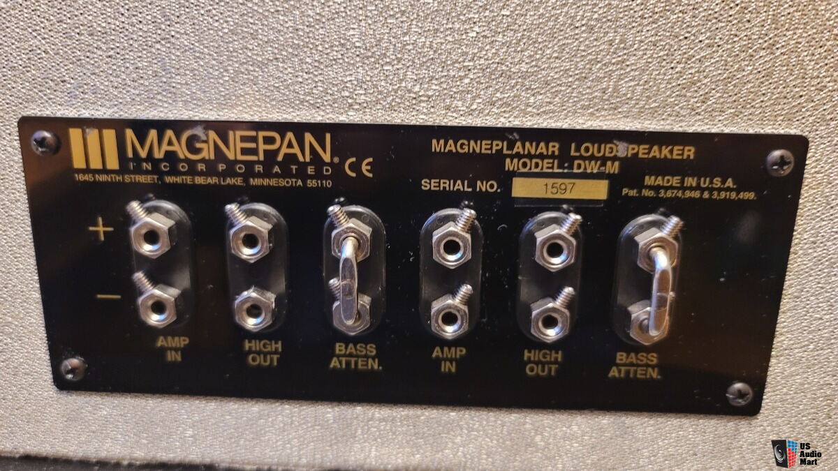 Magnepan DWM Bass Woofer Panel in Off-white Fabric Photo #4873685 - US ...