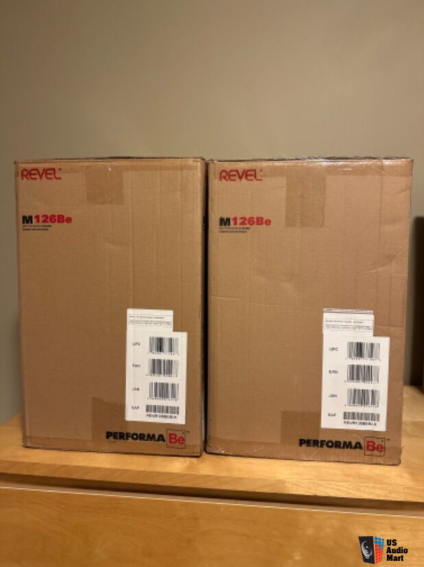 Revel PerformaBE M126 bookshelf speaker pair (gloss black. NIB) For ...