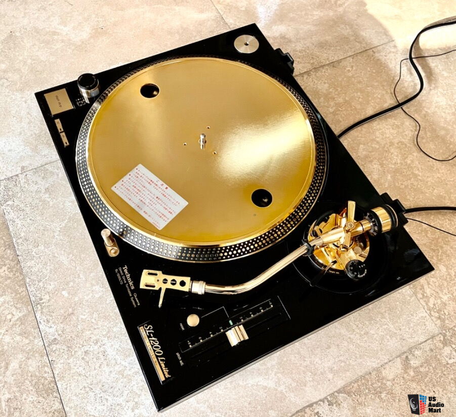 Technics SL 1200 LTD Limited Edition Gold Platter Direct Drive DJ ...