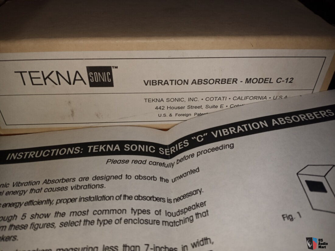 NOS Tekna Sonic Vibration Absorbers model C-10, C-12 Photo #4878117 ...