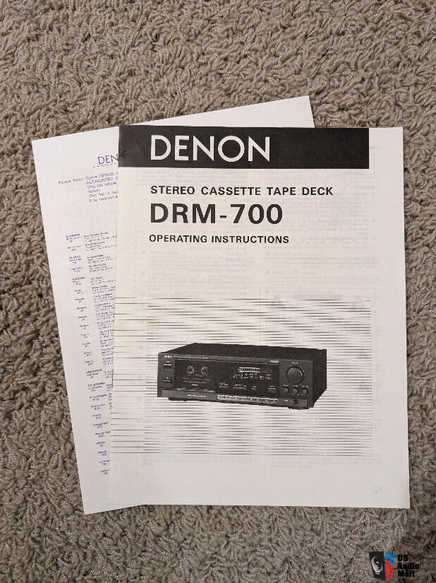 Denon DRM-700 Stereo Cassette Tape Deck Photo #4880183 - US Audio Mart