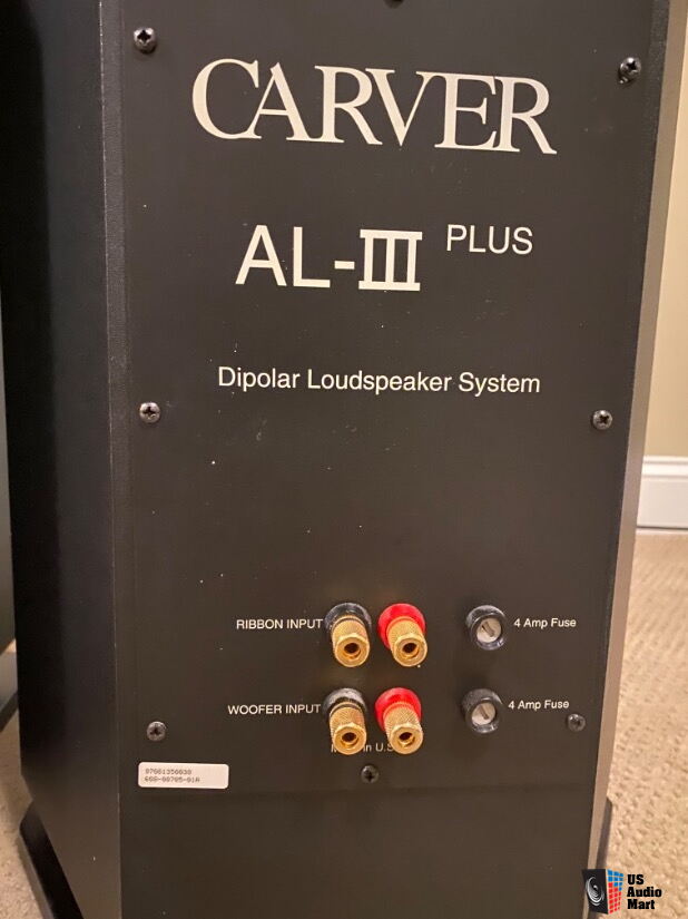Carver AL-III Plus Ribbon Speakers Pristine! Photo #4880401 - US Audio Mart