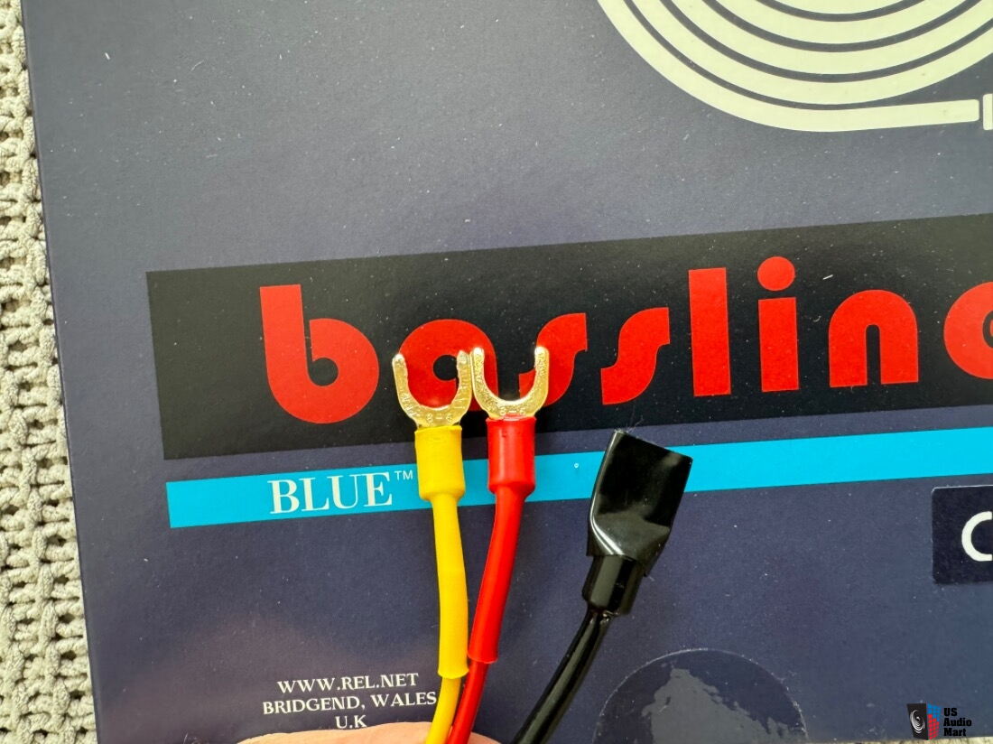 REL T7x subwoofer with upgraded BASSLINE BLUE cable Photo #4880847 - US ...