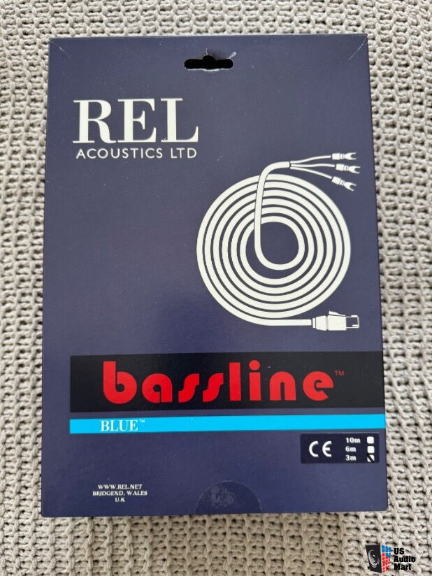 REL T7x subwoofer with upgraded BASSLINE BLUE cable Photo #4880848 - US ...