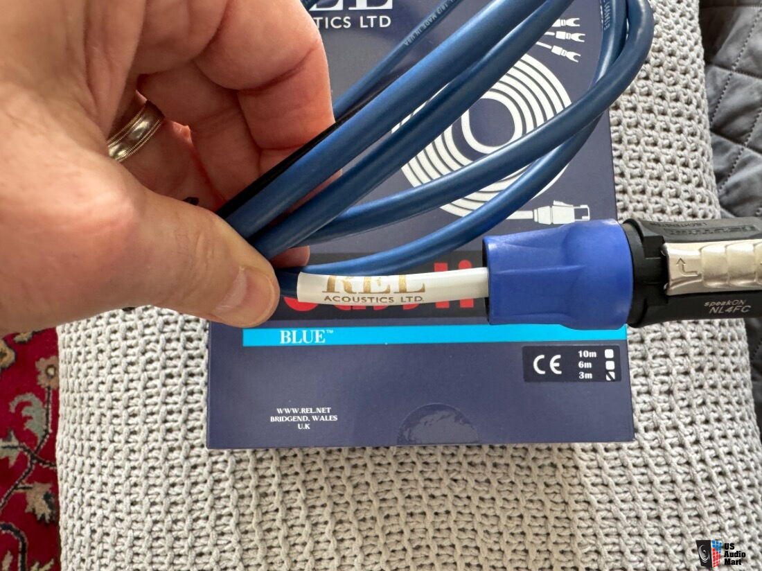 REL T7x subwoofer with upgraded BASSLINE BLUE cable Photo #4880858 - US ...
