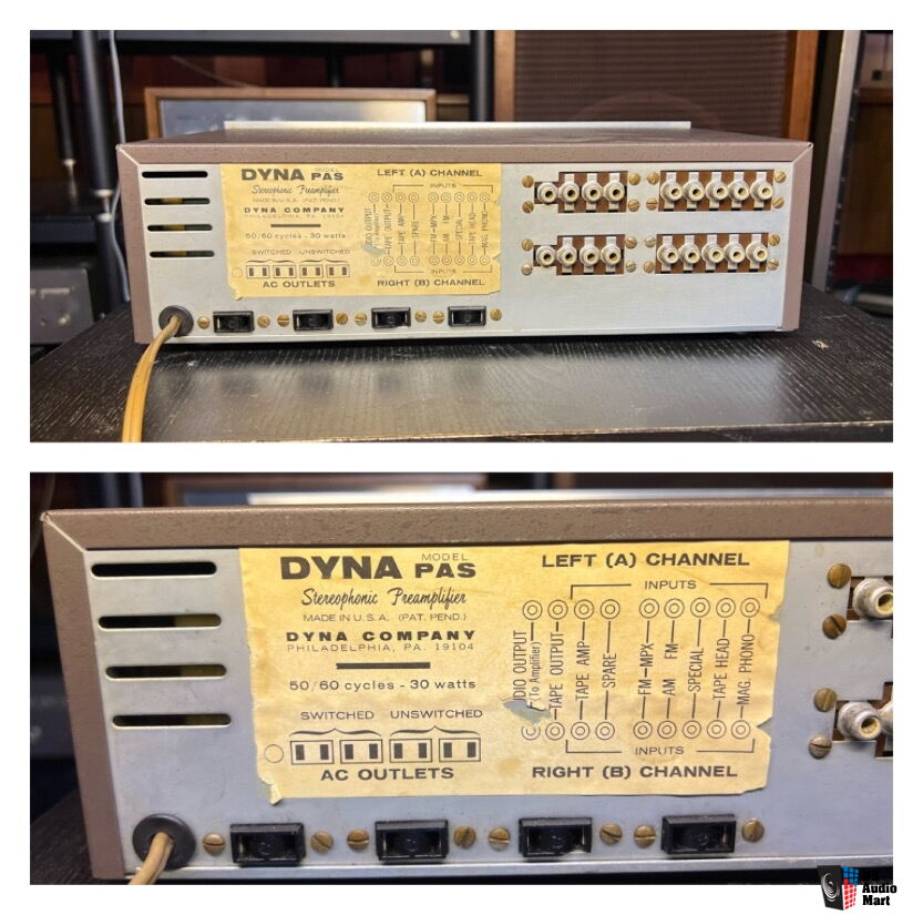Dynaco DYNA PAS 3 Tube Stereo Preamplifier, Serviced & Excellent ...