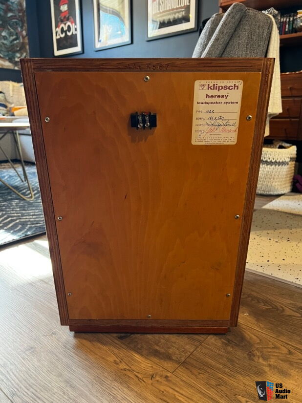 Klipsch Heresy I HBR (refinished in mahogany), pair, consecutive serial ...