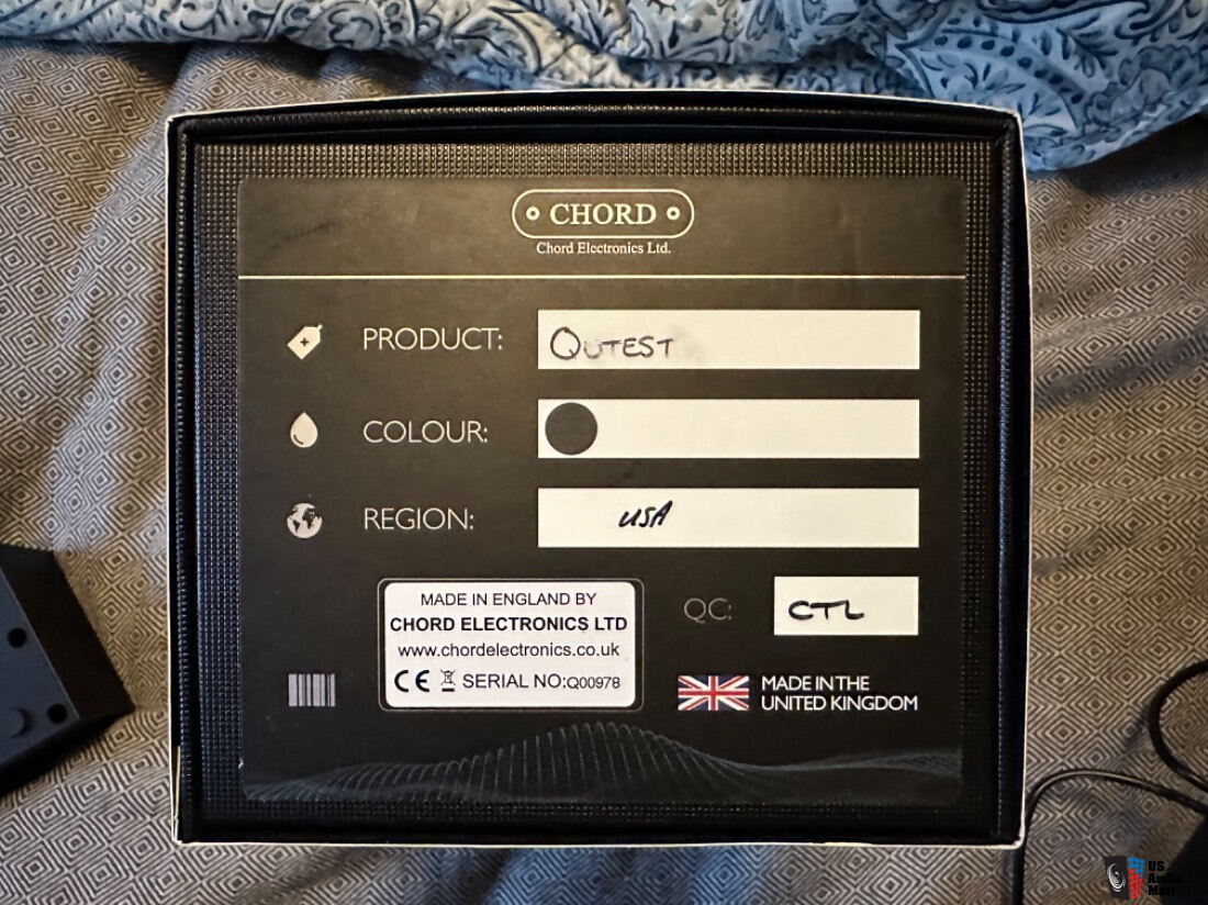 Chord Electronics Qutest Dac Photo #4892233 - US Audio Mart