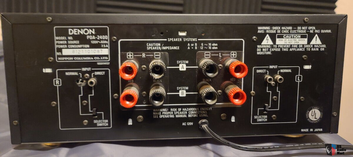 Denon POA-2400 Class A amplifier Photo #4897764 - US Audio Mart