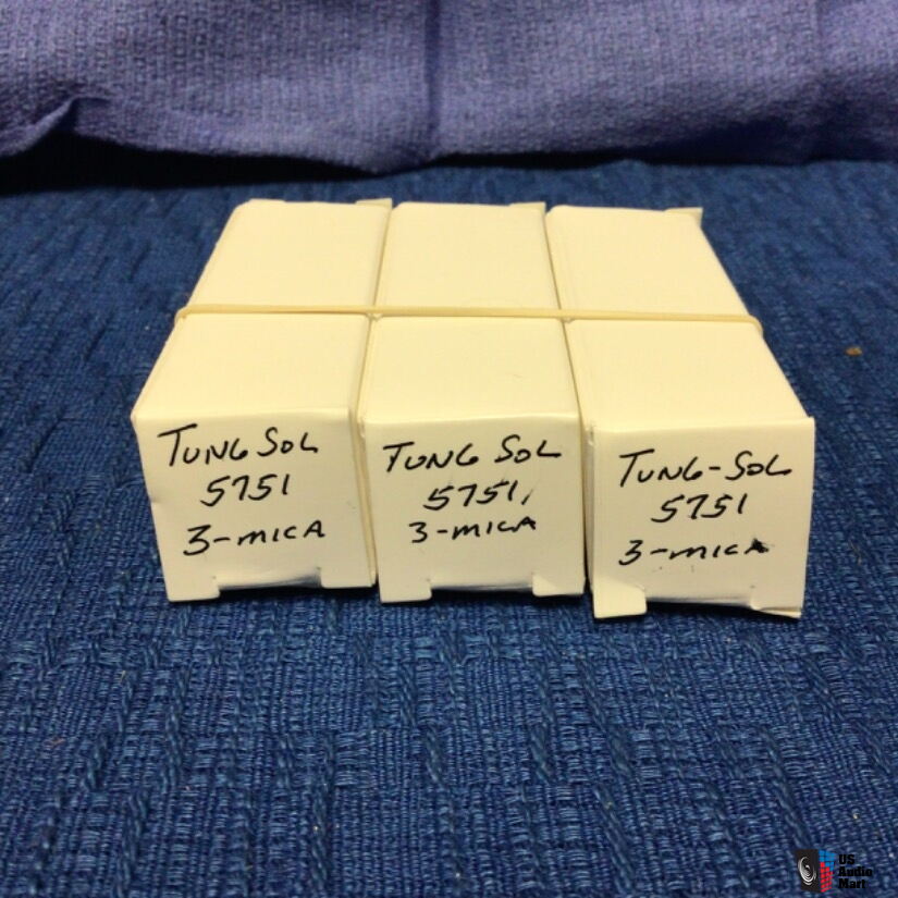 Tung Sol 5751 Triple Mica 5751 Tubes NOS Set of 3 Matched Photo ...