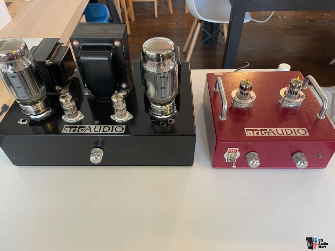 Aric audio KT88/120 tube amp 12au7 preamp 4 input with phono Photo ...