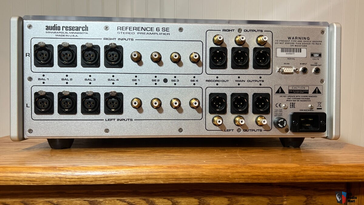 Audio Research Reference 6 SE Line Stage with 6550 Winged "C" Regulator ...