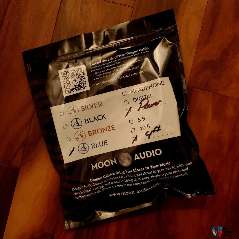 Moon Audio Blue Dragon 4 ft. Power Cable - NEW - FREE Shipping Photo ...