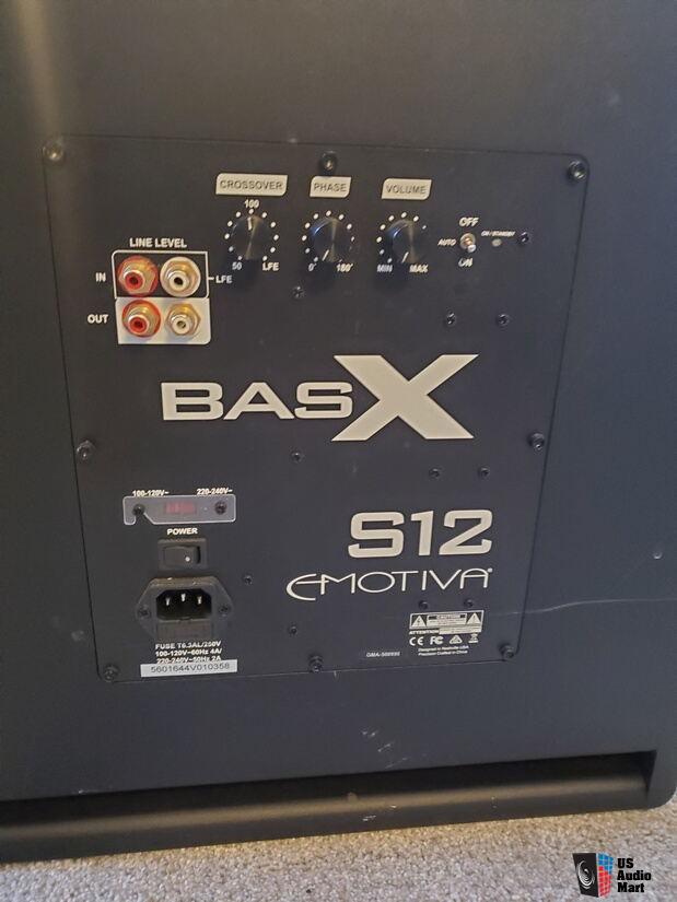 Emotiva BasX S12 subwoofer Photo #4918289 - US Audio Mart