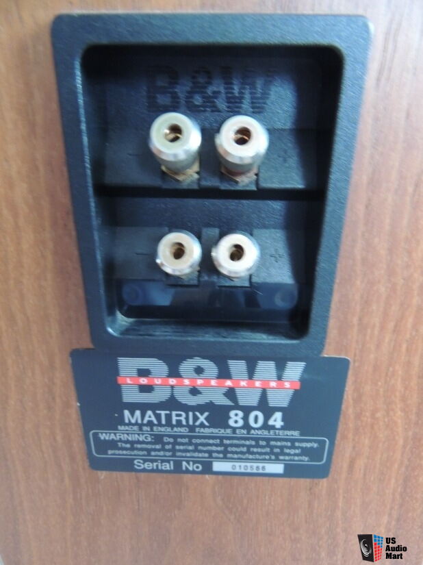 B&W 804 Matrix speaker in Walnut. 1 ONLY!!! Photo #4919434 - US Audio Mart