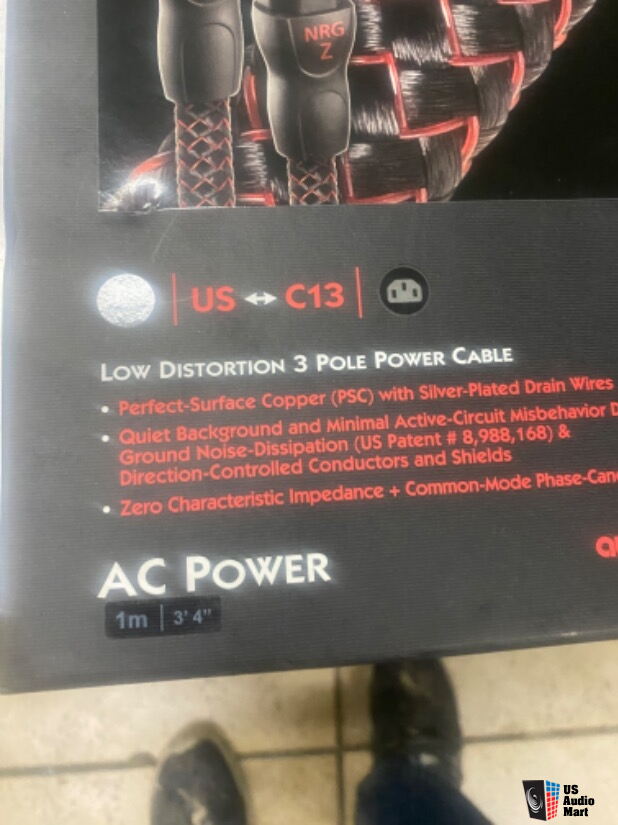 AudioQuest NRG-Z3 Low-Distortion 3-Pole Power Cable For Sale - US Audio ...
