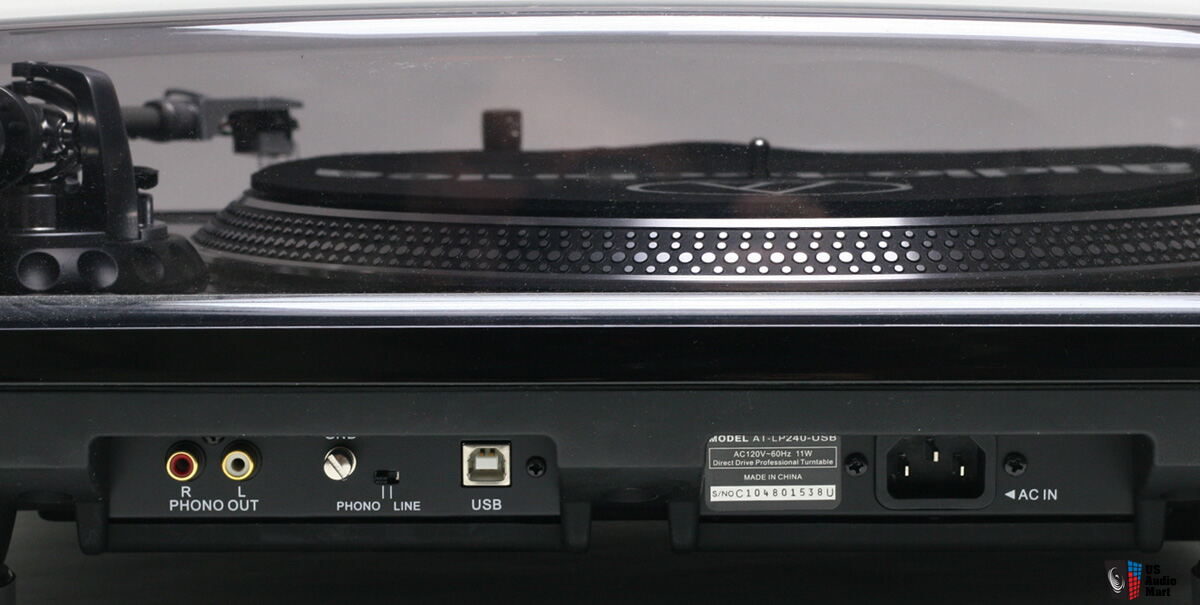 Audio-Technica AT-LP240-USB Direct Drive Manual Turntable Photo ...