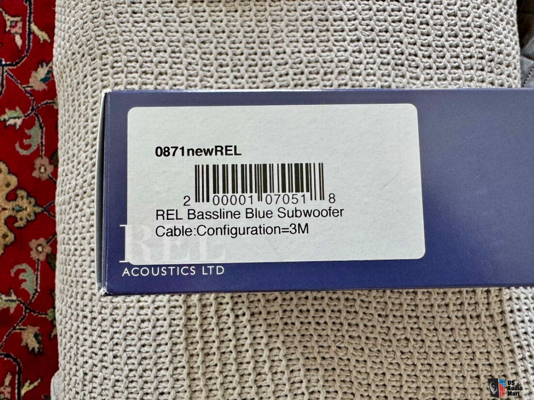 REL Baseline Blue 3 Meter cable Photo #4920661 - US Audio Mart