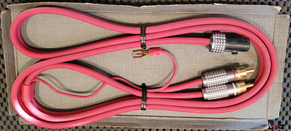 RCA to 5 pin DIN Audio Phono Tonearm Cable with Ground Wire For Sale ...