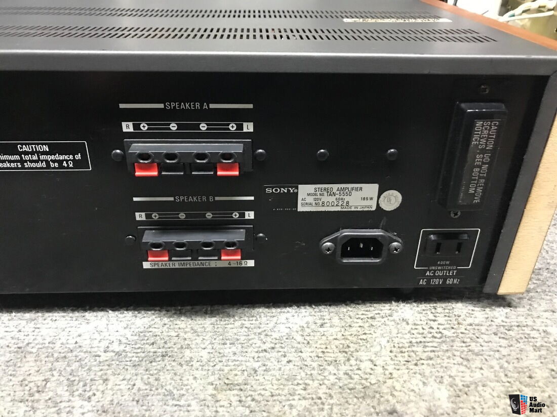Sony TAN-5550 V-FET stereo power amplifier Photo #4931374 - US Audio Mart
