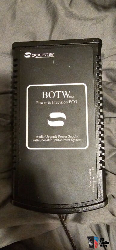 Sbooster BOTW P&P ECO MKI Power Supply 5v - 6.5v For Sale - US Audio Mart