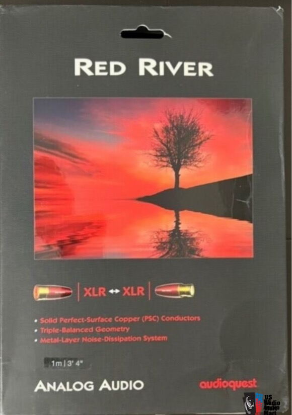 Audioquest Red River XLR Audio Interconnect Cables 1M Pair Dealer Ad ...