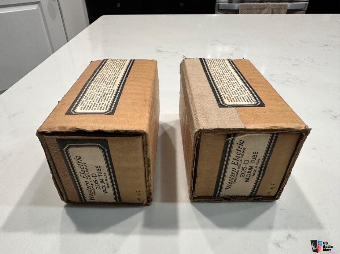 Western Electric 205D tube pair Photo #4934712 - US Audio Mart
