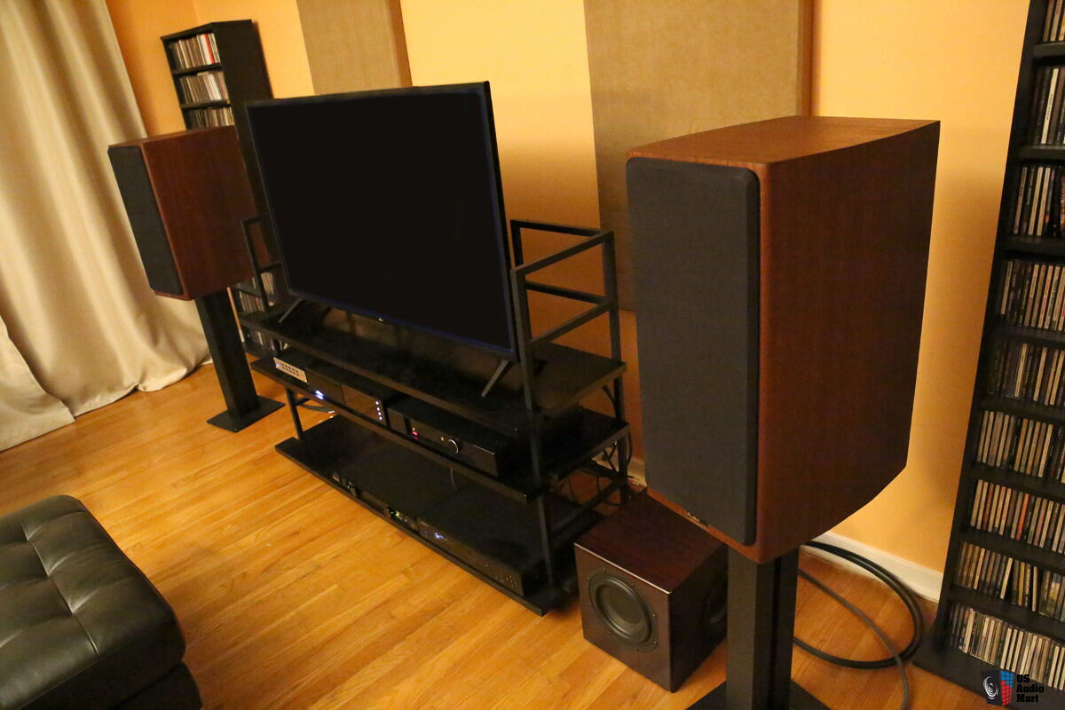Tyler Acoustics U2 Coax Monitor Pair - Ribbon Mahogany - Made in USA ...