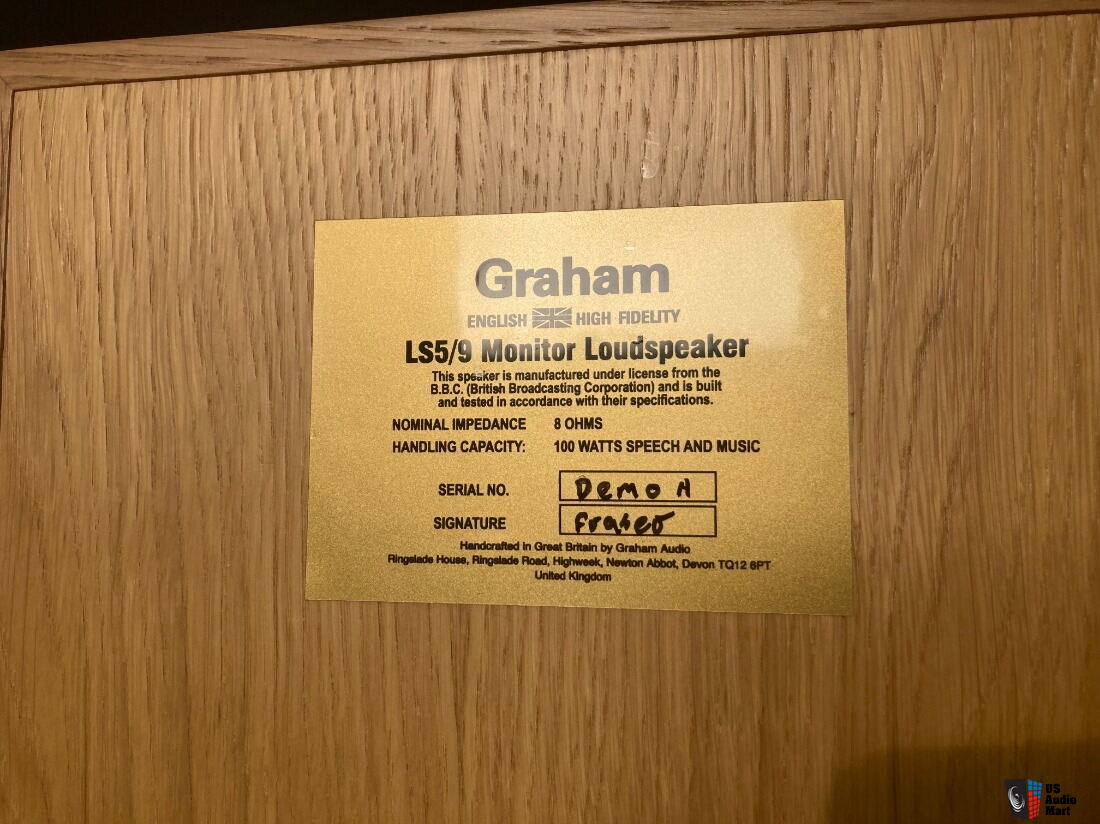 Graham Audio LS5/9 speakers 2021 - Excellent Condition - Oak - BBC ...