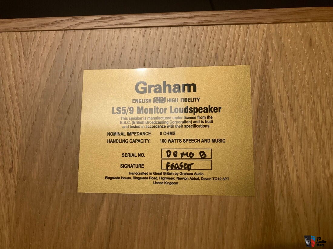 Graham Audio LS5/9 speakers 2021 - Excellent Condition - Oak - BBC ...