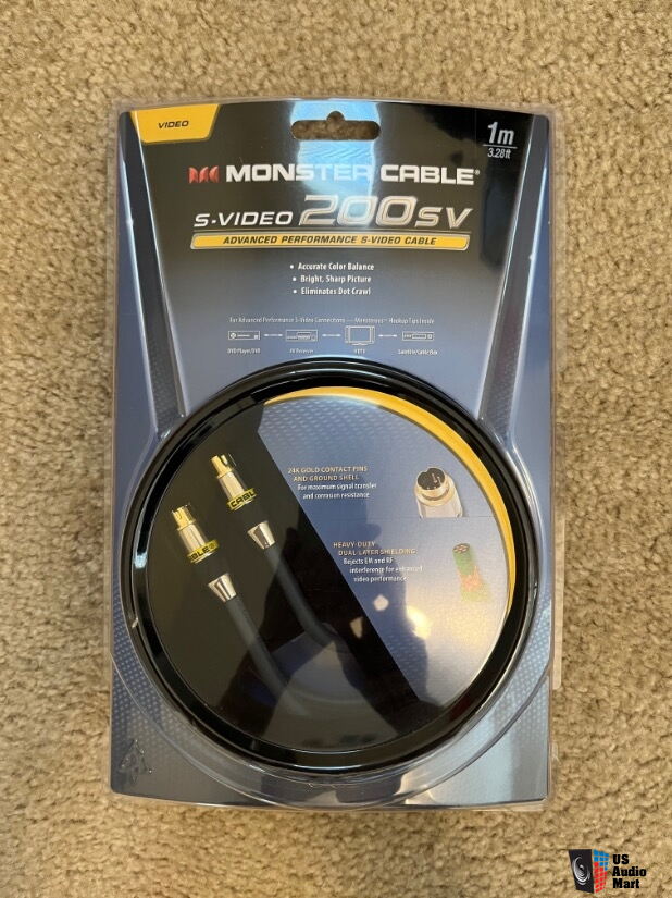 Monster Cable S-Video 200SV Advanced Performance S-Video cable (1 meter ...