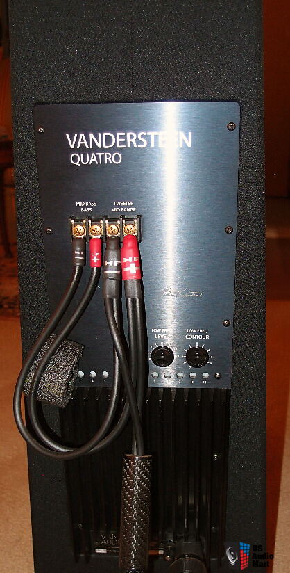 Vandersteen Quatro Walnut Speakers + M5-HP High-Pass Filters Photo ...