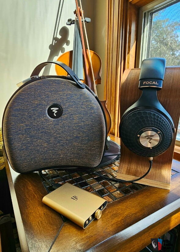 Gorgeous Focal Celestee Headphones with Limited Gold Edition Ifi Hip ...