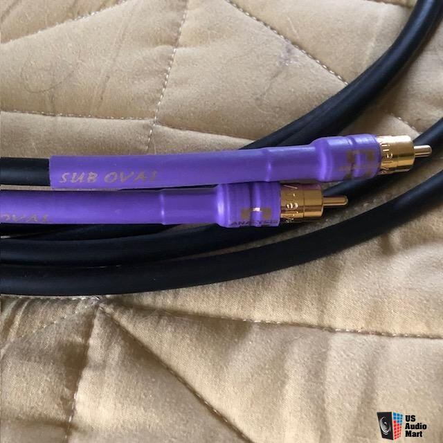 Analysis Plus Sub Oval subwoofer RCA cable pair. 8 foot For Sale ...